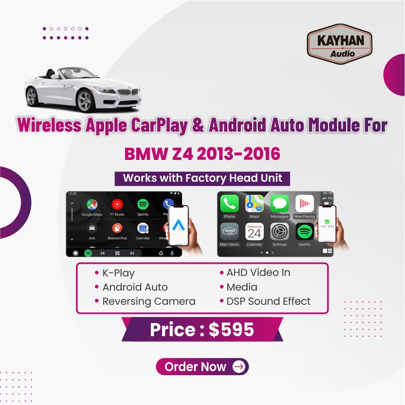 Wireless Apple CarPlay & Android Auto Module For BMW Z4 2013-2016