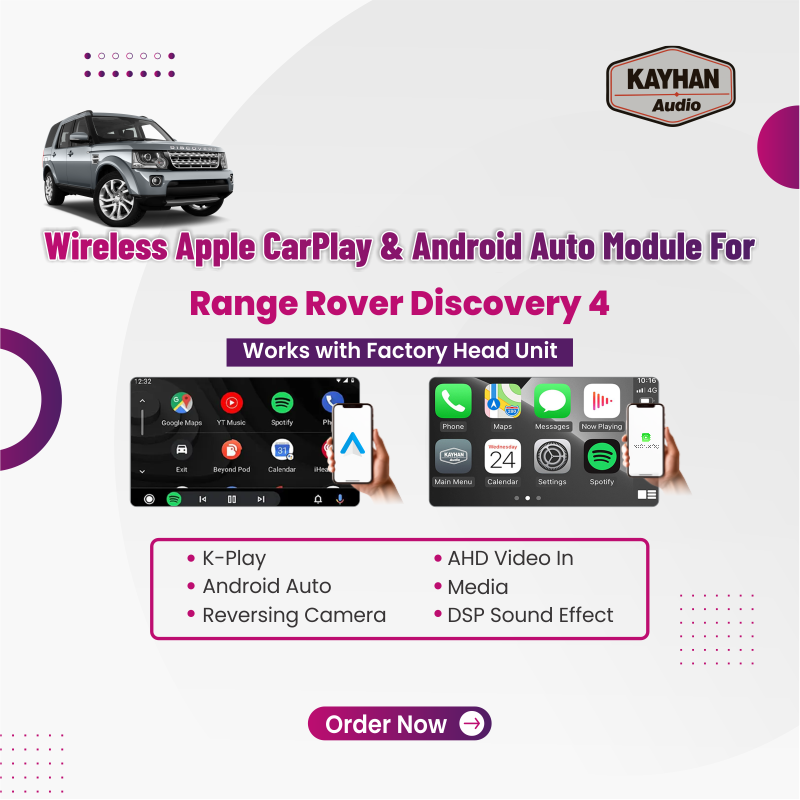 Wireless Apple CarPlay & Android Auto Module For Range Rover Discovery 4