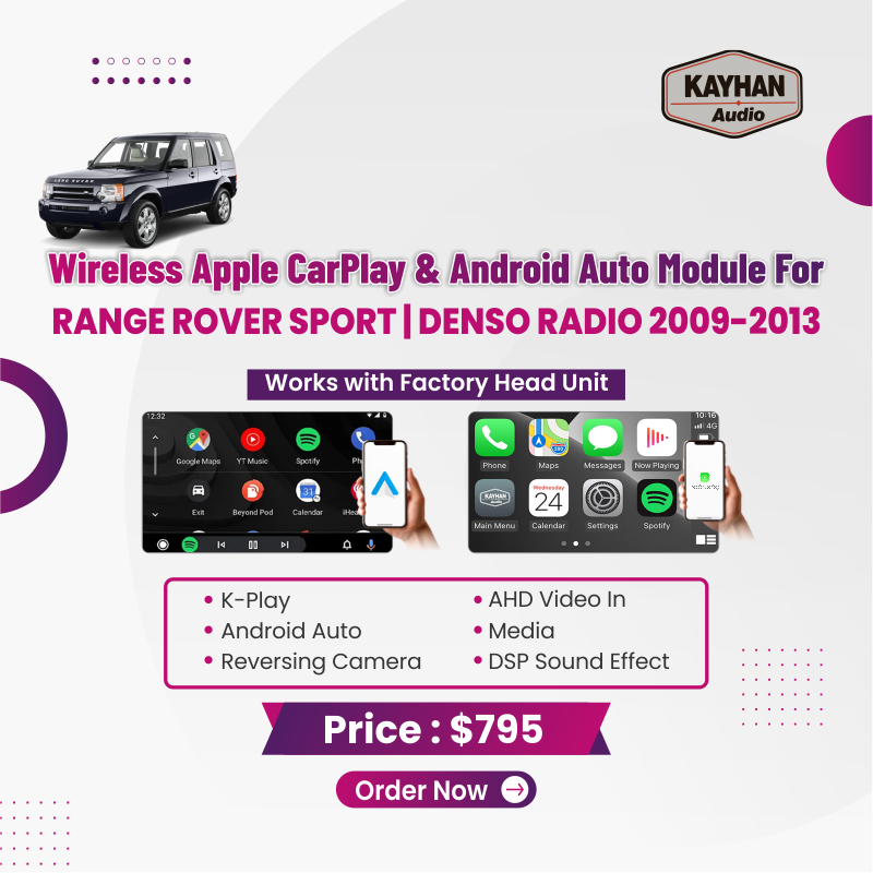 Wireless Apple CarPlay & Android Auto Module For For Range Rover Sport