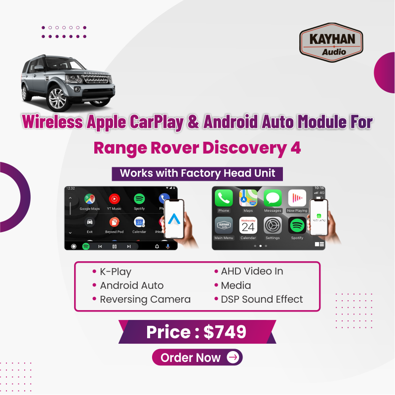 Wireless Apple CarPlay & Android Auto Module For Range Rover Discovery 4